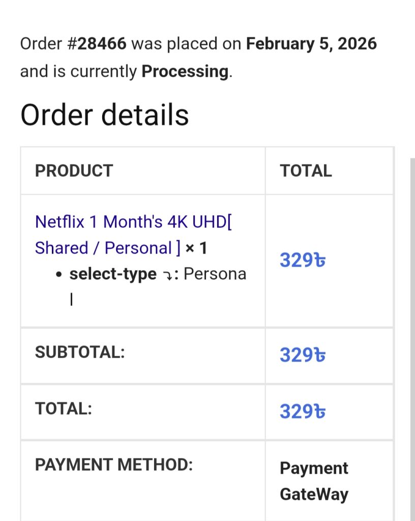 Netflix Subscription Bangladesh - Bkash Payment | 1 Months